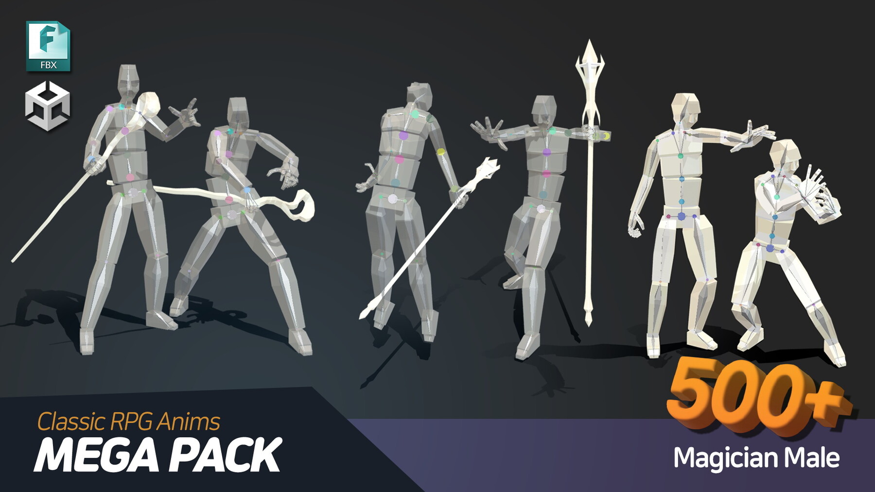 ArtStation - RPG Animation Mega Pack [Magician Male] | Game Assets