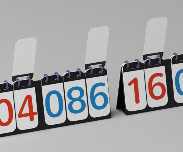 ArtStation - Sports Basketball Football Soccer Scoreboard 3d model ...