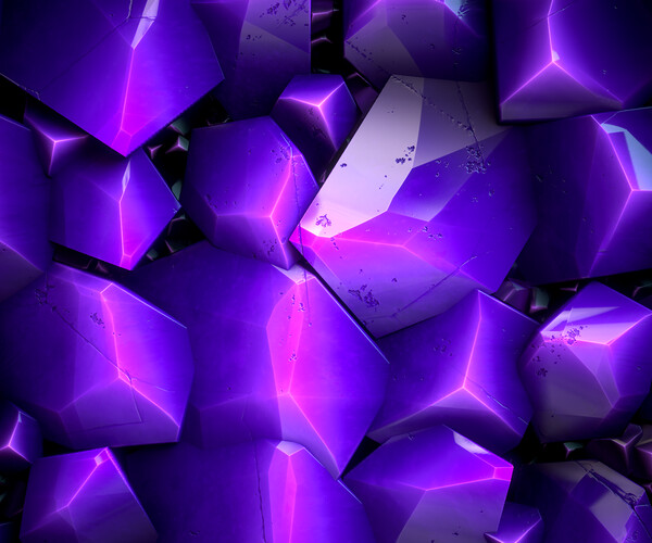 ArtStation - Crystal (Amethyst) - VOL 09 -SBS & SBsar | Game Assets