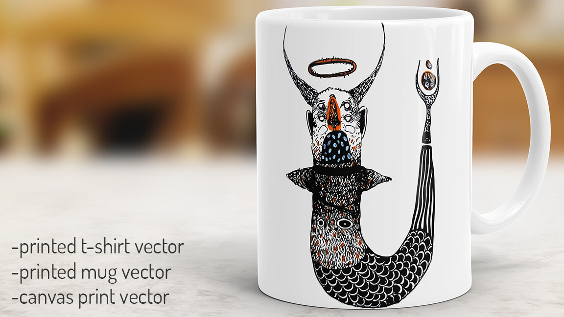 ArtStation - Tishtrya - Unique Hand drawn Tatto Figure Vector , Printed ...