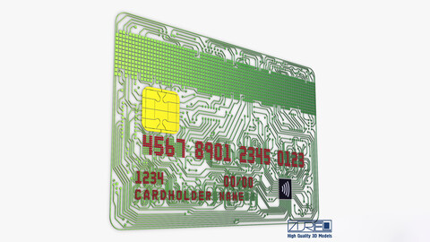 ArtStation - Electronic Circuit Bank Card v 1 | Resources