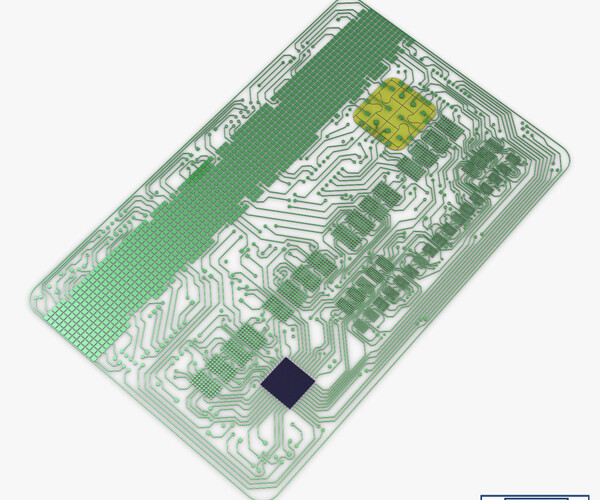 ArtStation - Electronic Circuit Bank Card v 1 | Resources