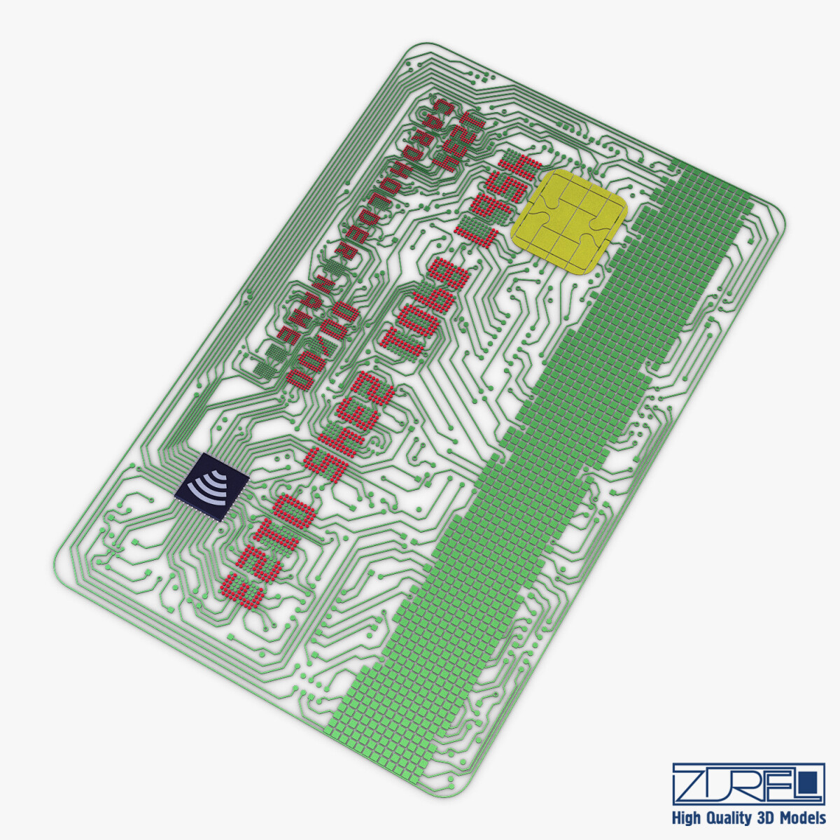 ArtStation - Electronic Circuit Bank Card v 1 | Resources