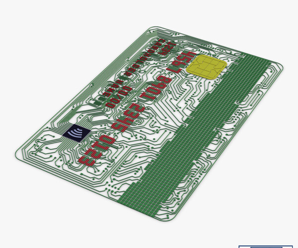 ArtStation - Electronic Circuit Bank Card v 1 | Resources