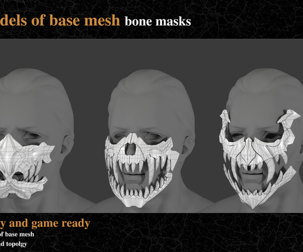 ArtStation - bone masks | Game Assets