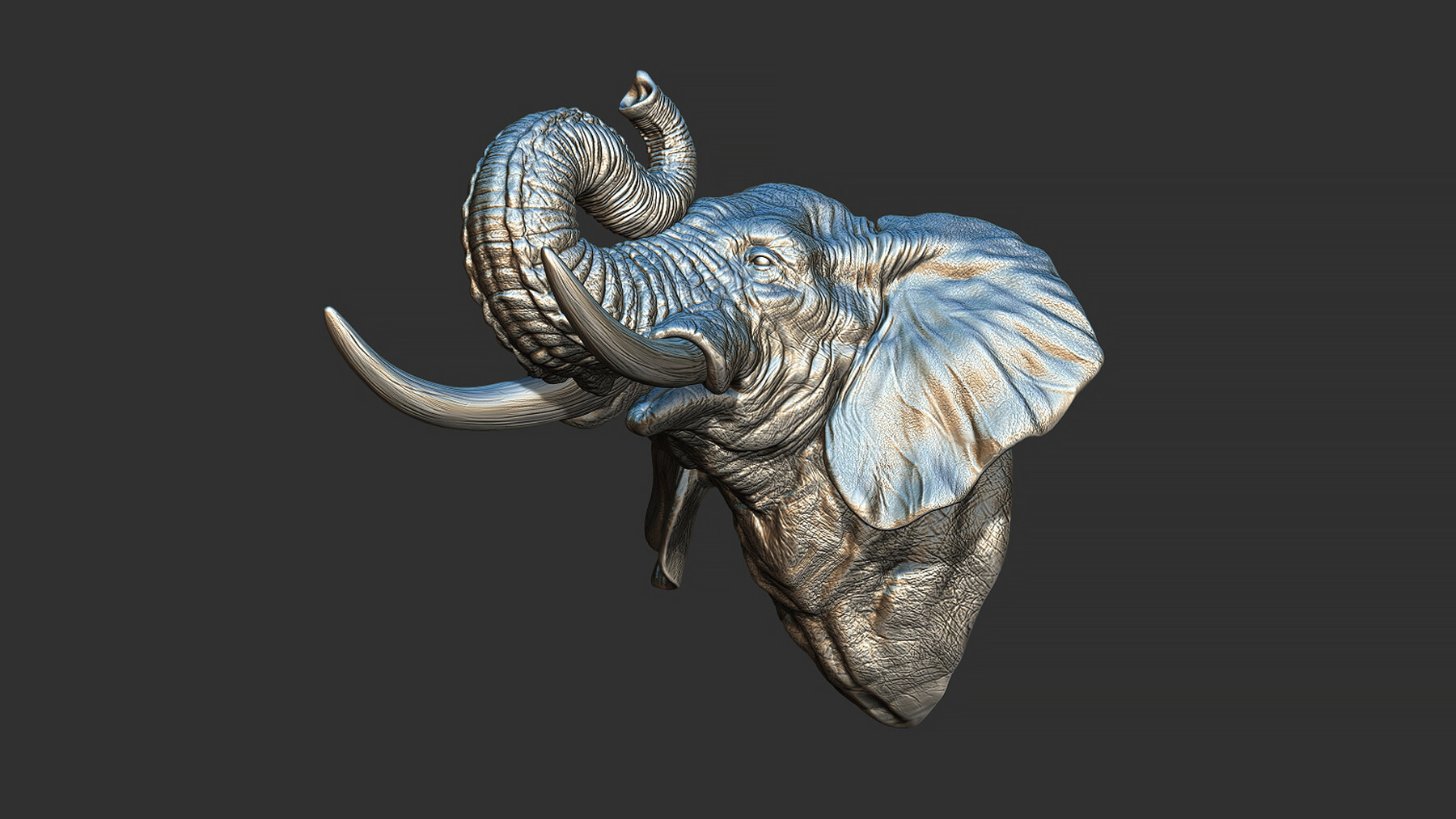 ArtStation - Elephant raised its trunk | Resources