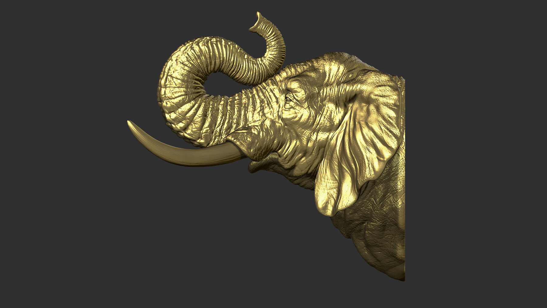 ArtStation - Elephant raised its trunk | Resources