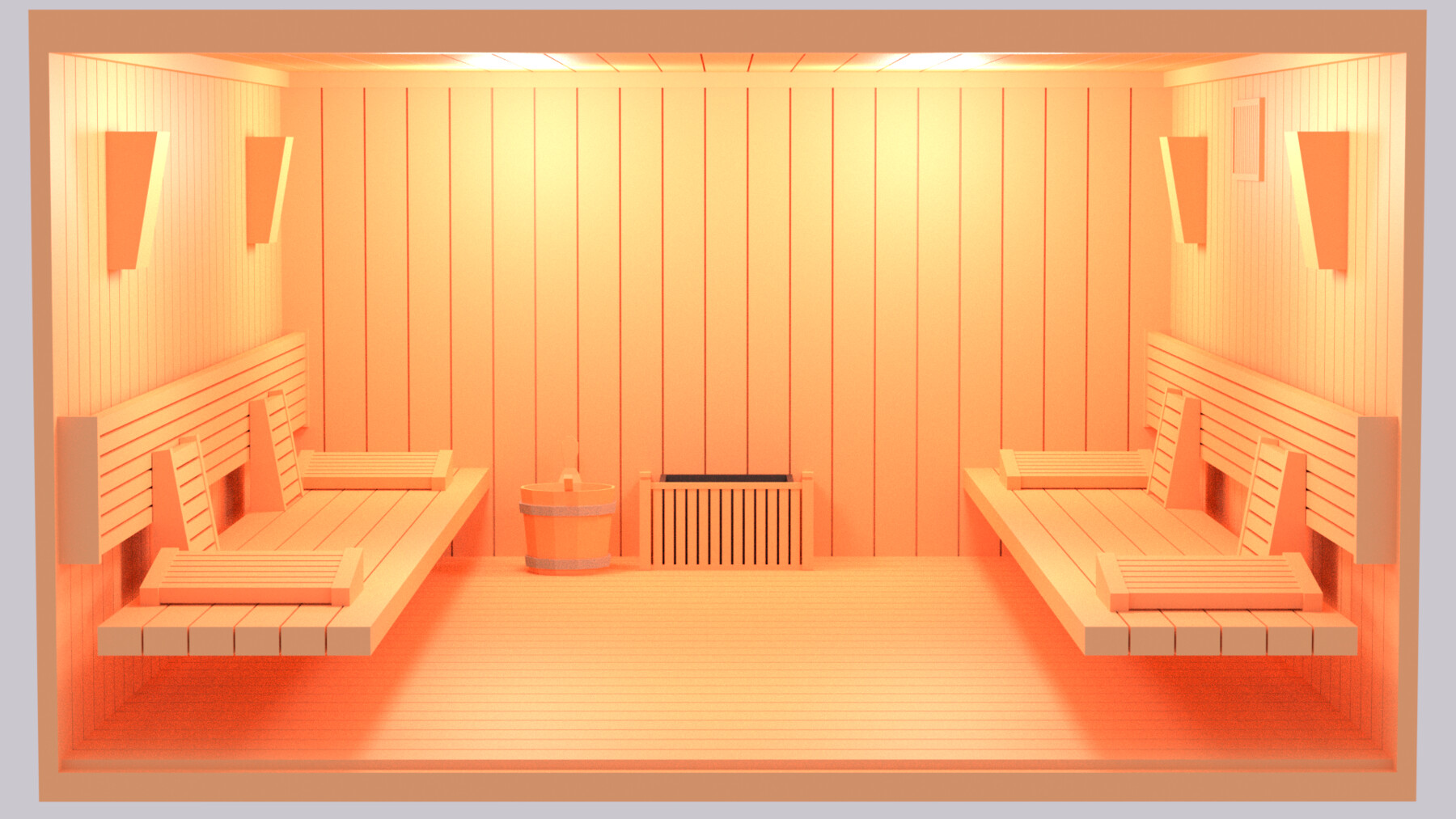 ArtStation - Cartoon Sauna Room Interior 3D model | Resources
