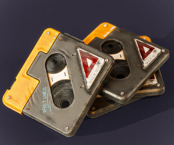 ArtStation - Sci-fi Retro Tape PBR | Game Assets