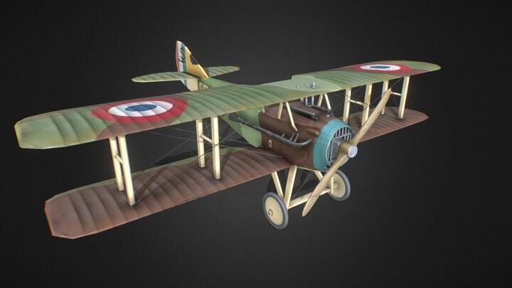 ArtStation - Spad XIII - 3d model | Resources