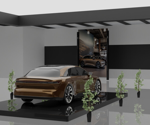 ArtStation - 2022 Lucid Air Car Model (No Interior Parts) | Game Assets