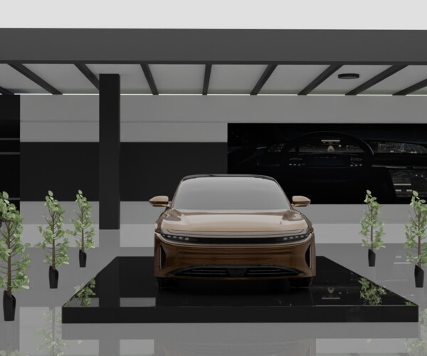 ArtStation - 2022 Lucid Air Car Model (No Interior Parts) | Game Assets