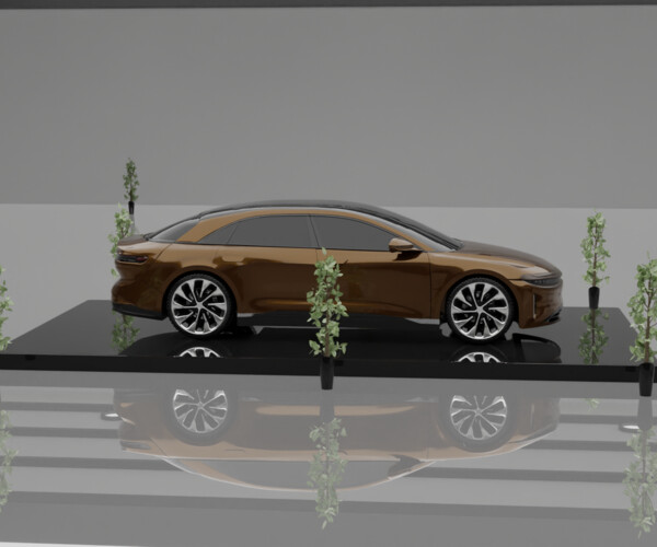 ArtStation - 2022 Lucid Air Car Model (No Interior Parts) | Game Assets