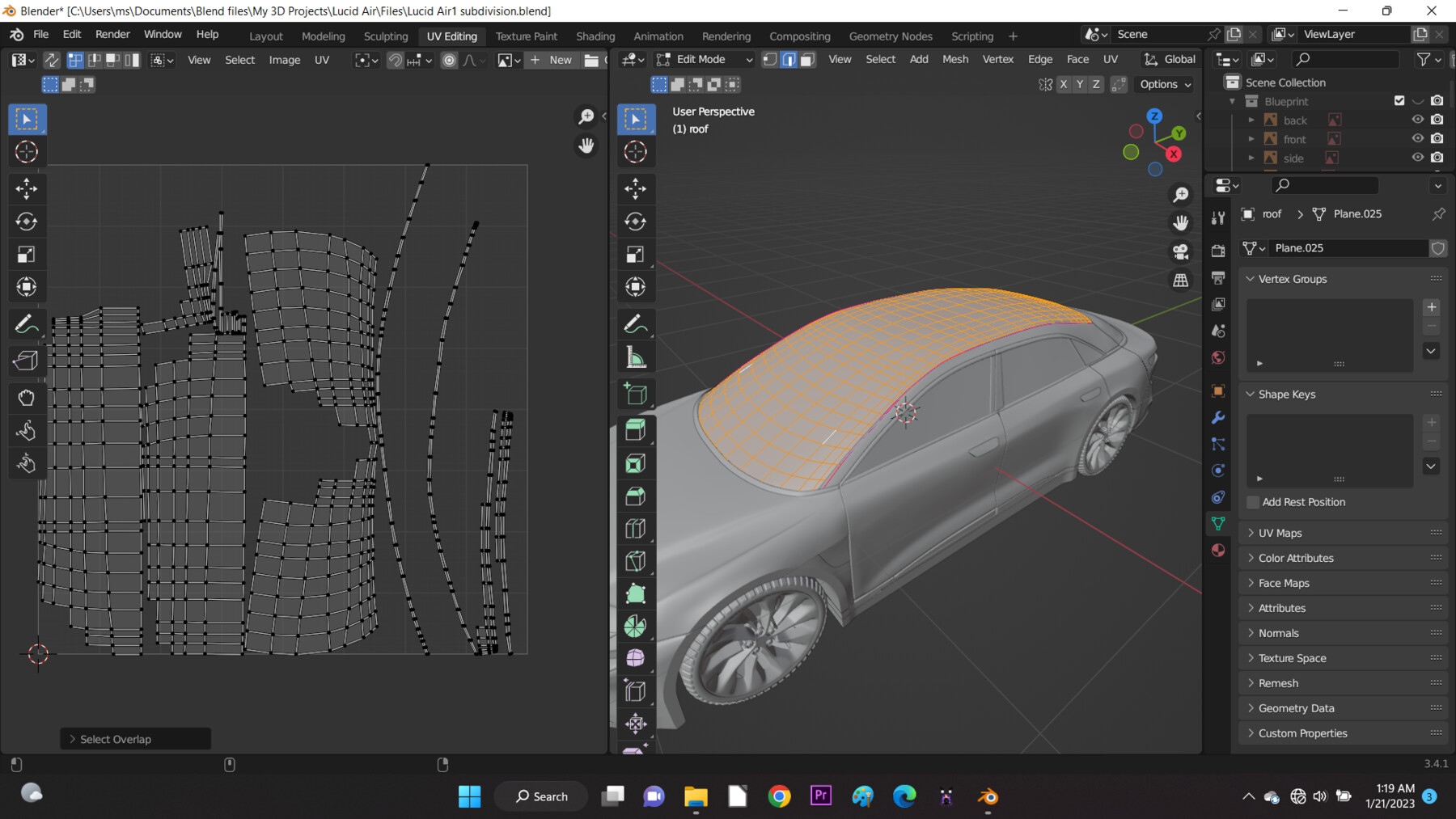 ArtStation - 2022 Lucid Air Car Model (No Interior Parts) | Game Assets