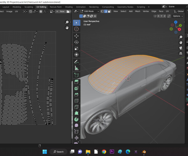 ArtStation - 2022 Lucid Air Car Model (No Interior Parts) | Game Assets