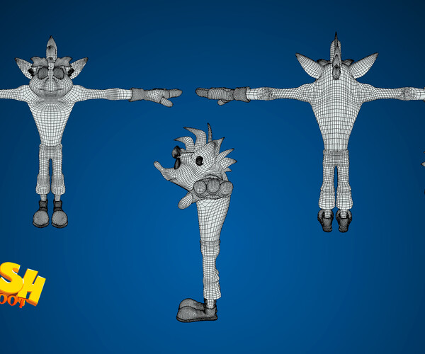 ArtStation - Crash Bandicoot Model | Resources