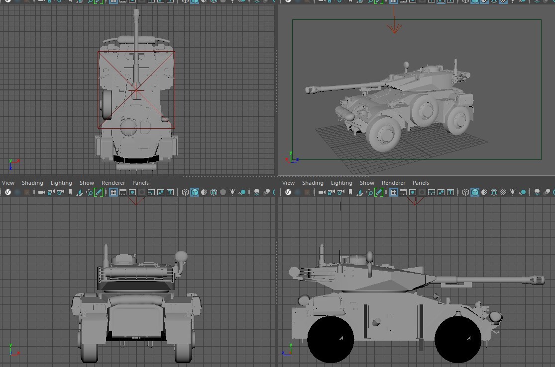 ArtStation - Panhard AML 90 | Game Assets