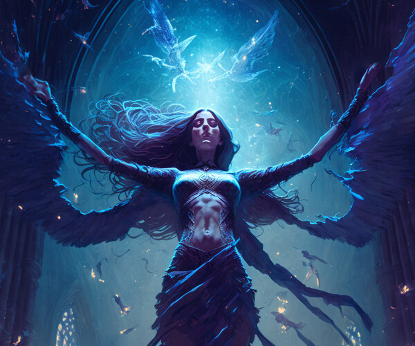 ArtStation - Ethereal Enchantment: A Gothic Chapel Dance of the Starlit ...