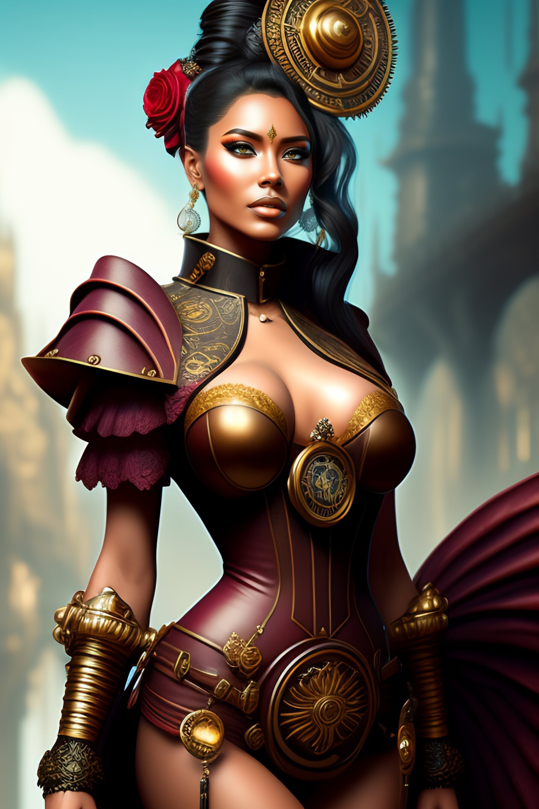 ArtStation - Steampunk Goddess: AI-Generated Long Shot Image with High Detail and Variations ...