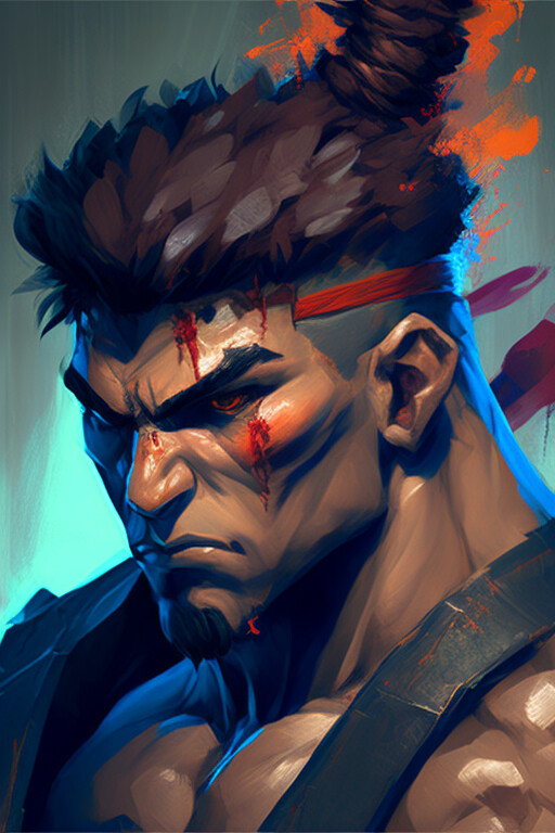 ArtStation - Combat Game Portrait style Street Fitgher 210 png ...