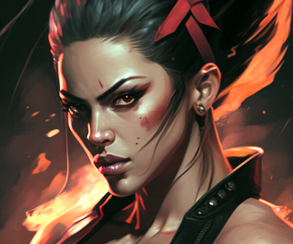 ArtStation - Combat Game Portrait style Tekken 290 png Midjourney art ...