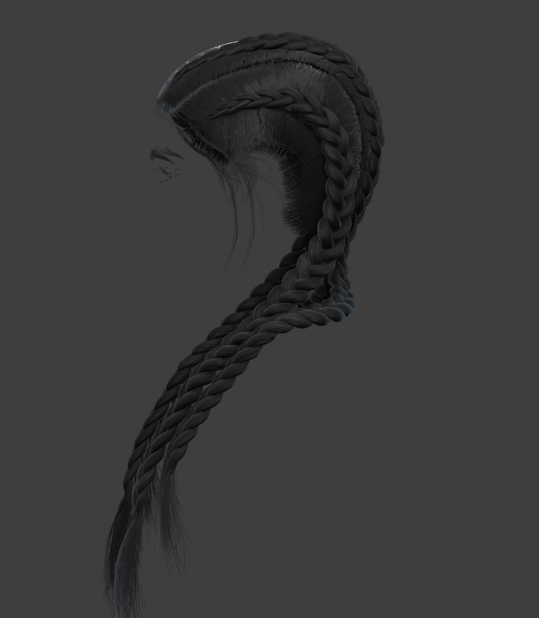 ArtStation - Game-ready Hair Braids | Game Assets