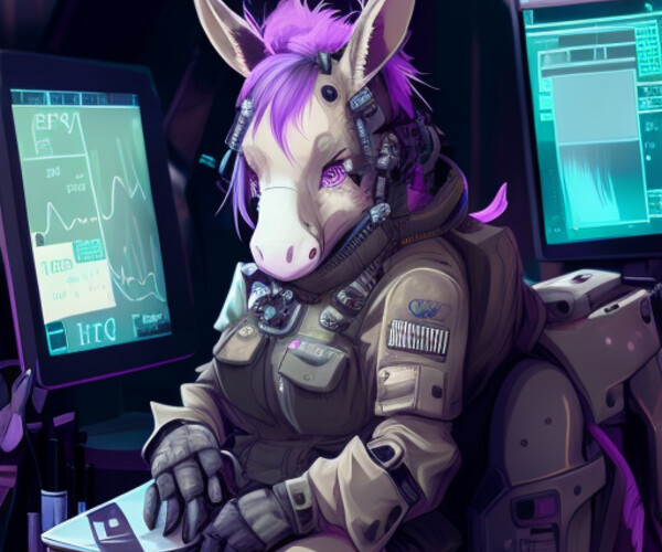 ArtStation - Cyberpunk animals 420 png Midjourney art pack | Artworks