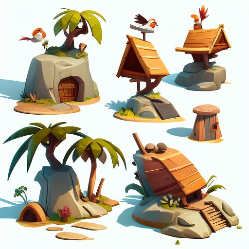 ArtStation - game asset 1600 png Midjourney art pack | Artworks