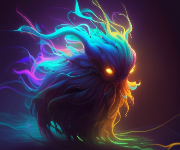 ArtStation - Glowing creature 220 png Midjourney art pack | Artworks