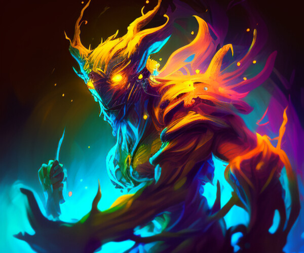 ArtStation - Glowing creature 220 png Midjourney art pack | Artworks