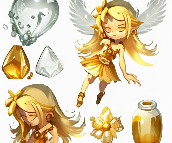 ArtStation - game asset 1600 png Midjourney art pack | Artworks