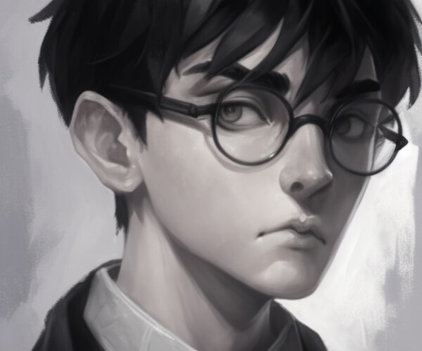 ArtStation - Anime portrait painting 1000 png Midjourney art pack ...