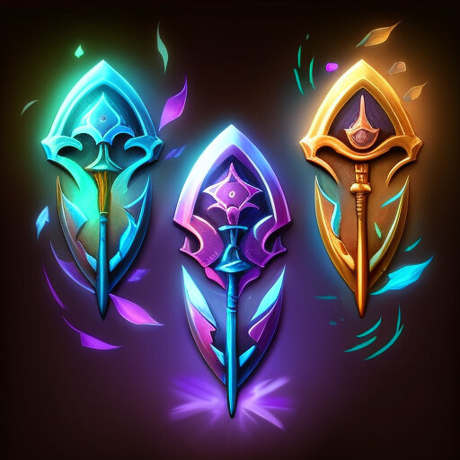 ArtStation - Icon Weapon 500 png Midjourney art pack | Game Assets