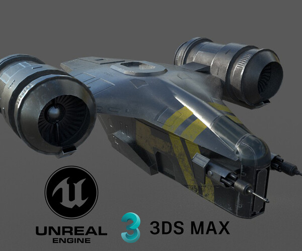 ArtStation - Razor crest game asset- Mandalorian spaceship | Resources