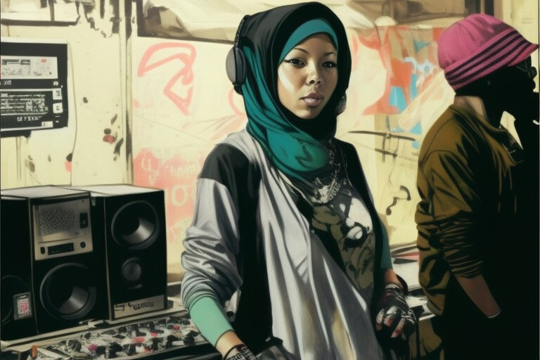 ArtStation - music hip hop illustration 1080 png Midjourney art pack ...