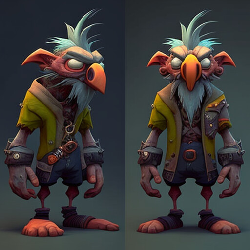 ArtStation - Stylized Arts Character 1060 png Midjourney art pack ...