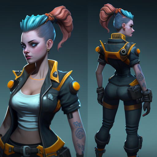 ArtStation - Stylized Character Design 420 png Midjourney art pack ...
