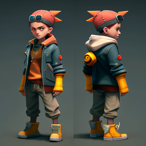 ArtStation - Stylized Concept Character Street GO 1740 png Midjourney ...