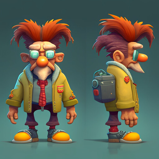 ArtStation - Stylized Game Character Concept 620 png Midjourney art ...