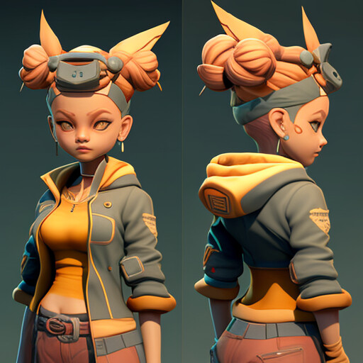 ArtStation - Stylized Concept Character Street GO 1740 png Midjourney ...