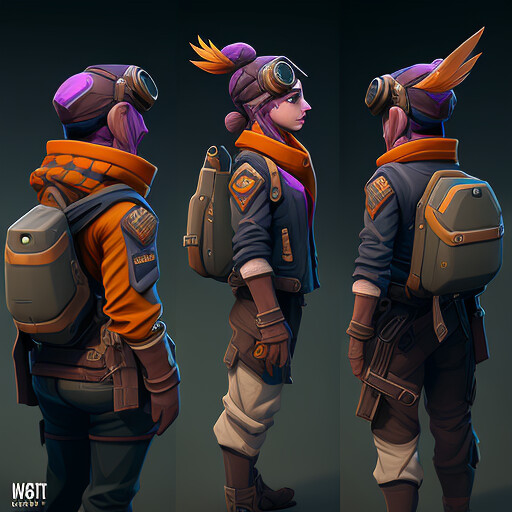 ArtStation - Stylized Character Design 420 png Midjourney art pack ...