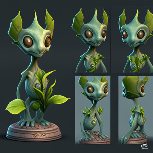 ArtStation - Stylized Alien Plant 430 png Midjourney art pack | Artworks