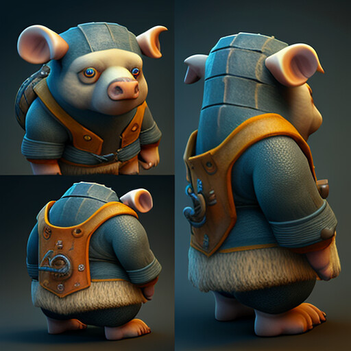 ArtStation - Stylized Animals 550 png Midjourney art pack | Artworks