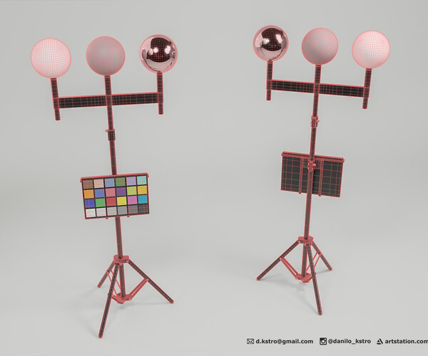 ArtStation - Color Checker With Chrome And Grey Ball | Resources