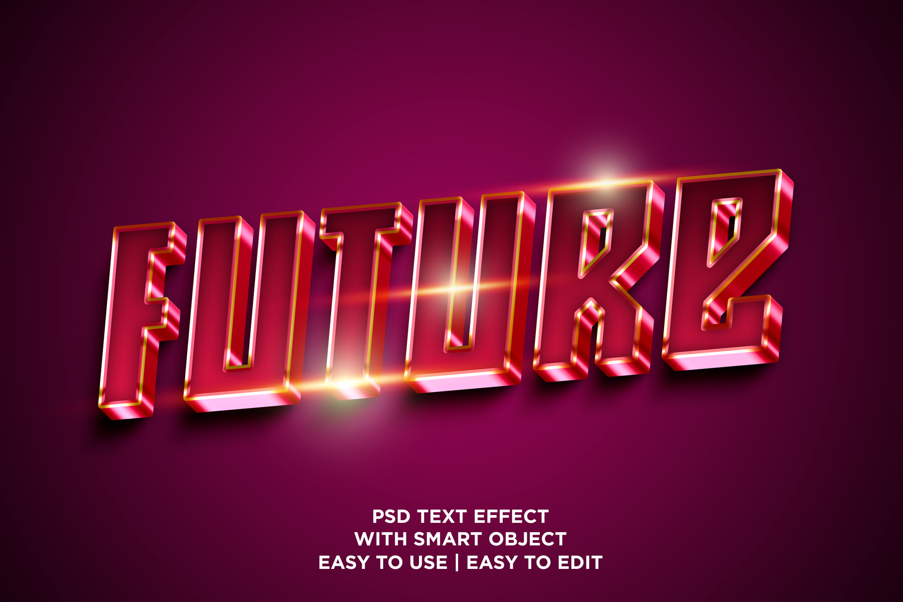 ArtStation - Future. PSD fully editable text effect. Layer style PSD ...