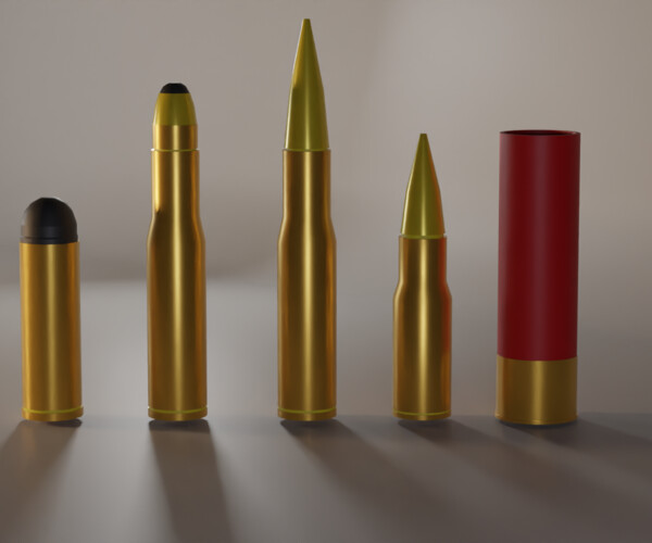 ArtStation - Low-Poly Bullet Set | Game Assets
