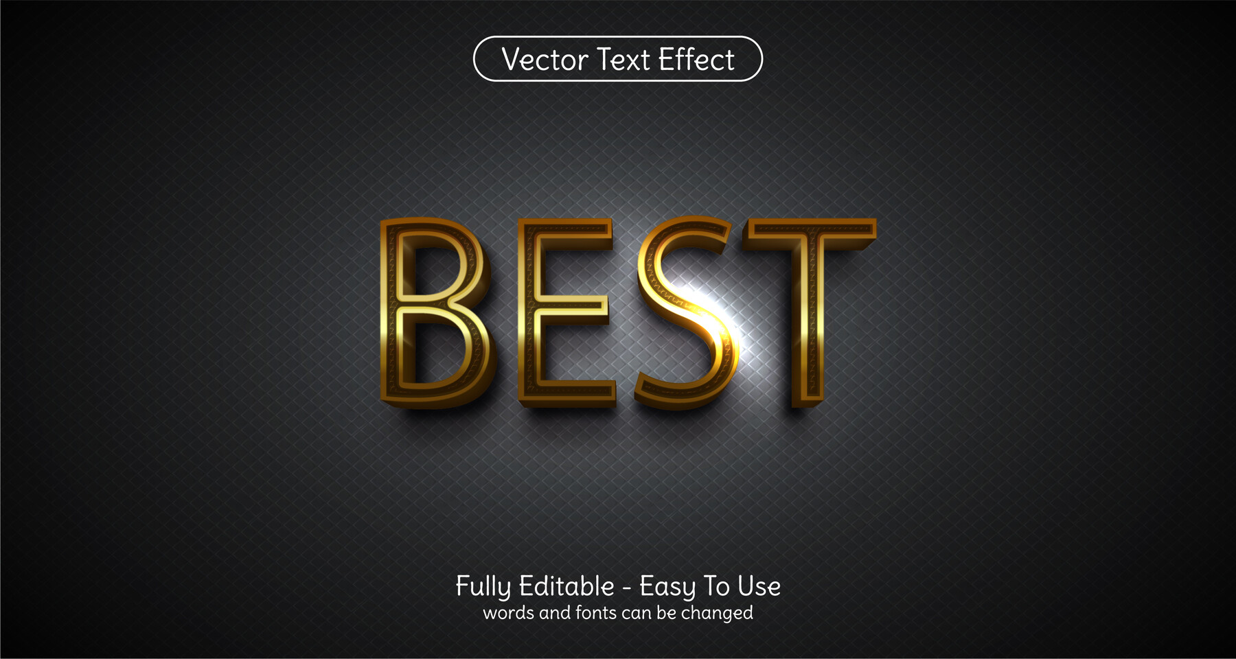 ArtStation - 3D Best Text Effects, EPS Template File | Artworks
