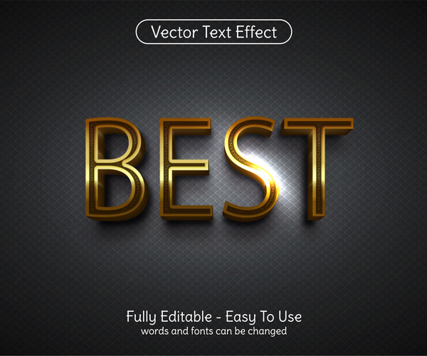 ArtStation - 3D Best Text Effects, EPS Template File | Artworks