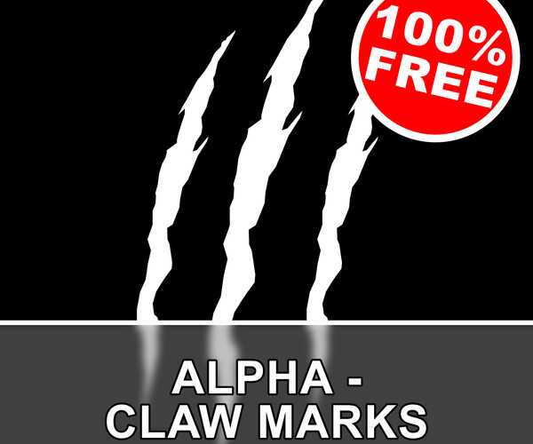 ArtStation - Alpha - Claw Marks | Brushes