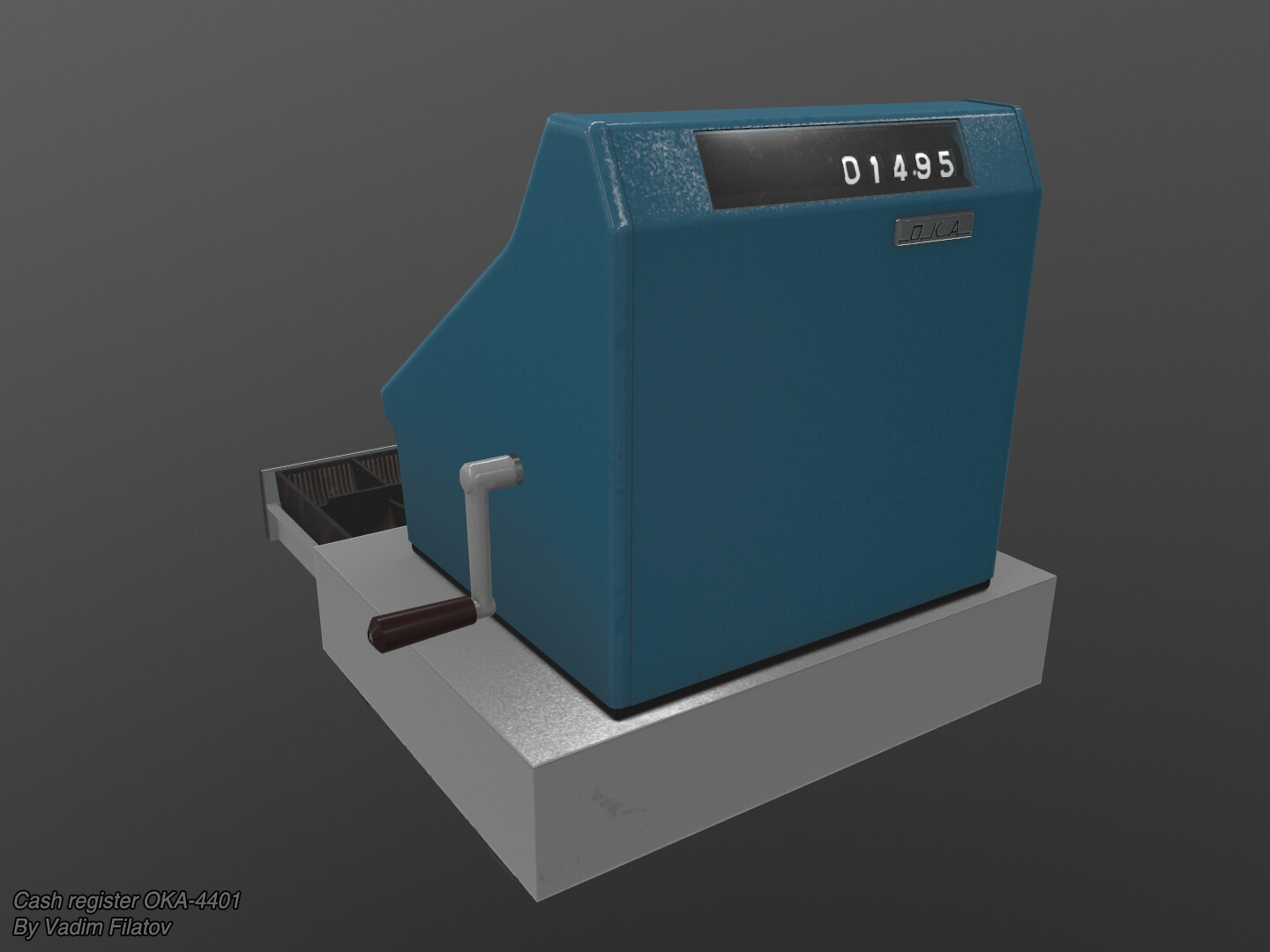 ArtStation - Soviet cash register OKA-4401 | Game Assets